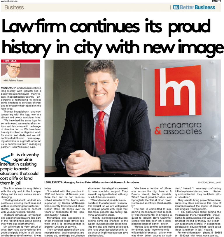 McNamara Law History | We Stand With You